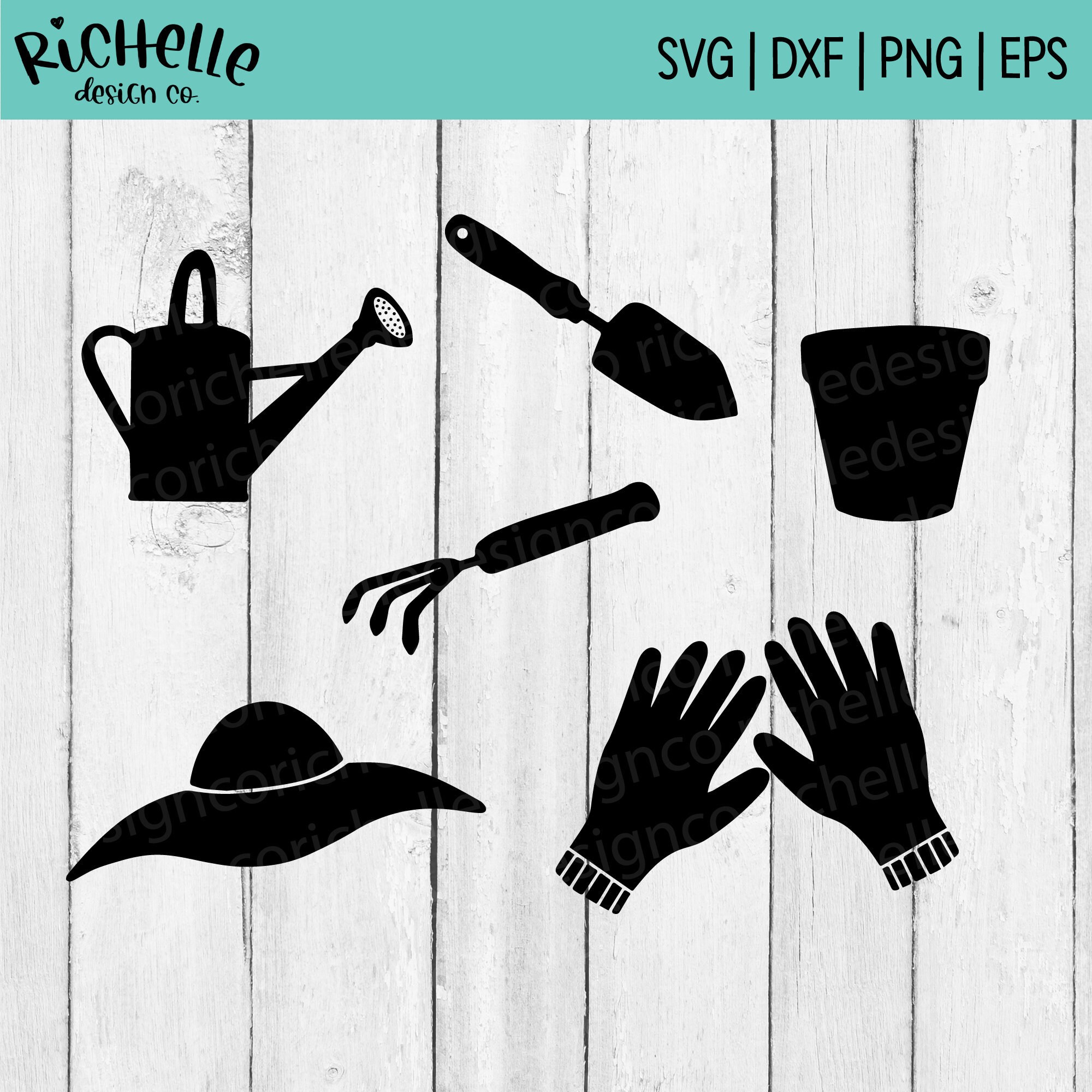 Garden Tools Svg, Garden Tools Clipart, Garden Bundle Svg, Spring ...
