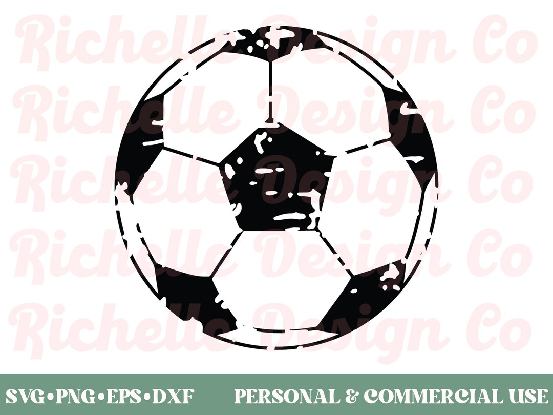 Grunge Soccer Ball Svg, Distressed Soccer Ball Svg, Soccer Team Svg ...