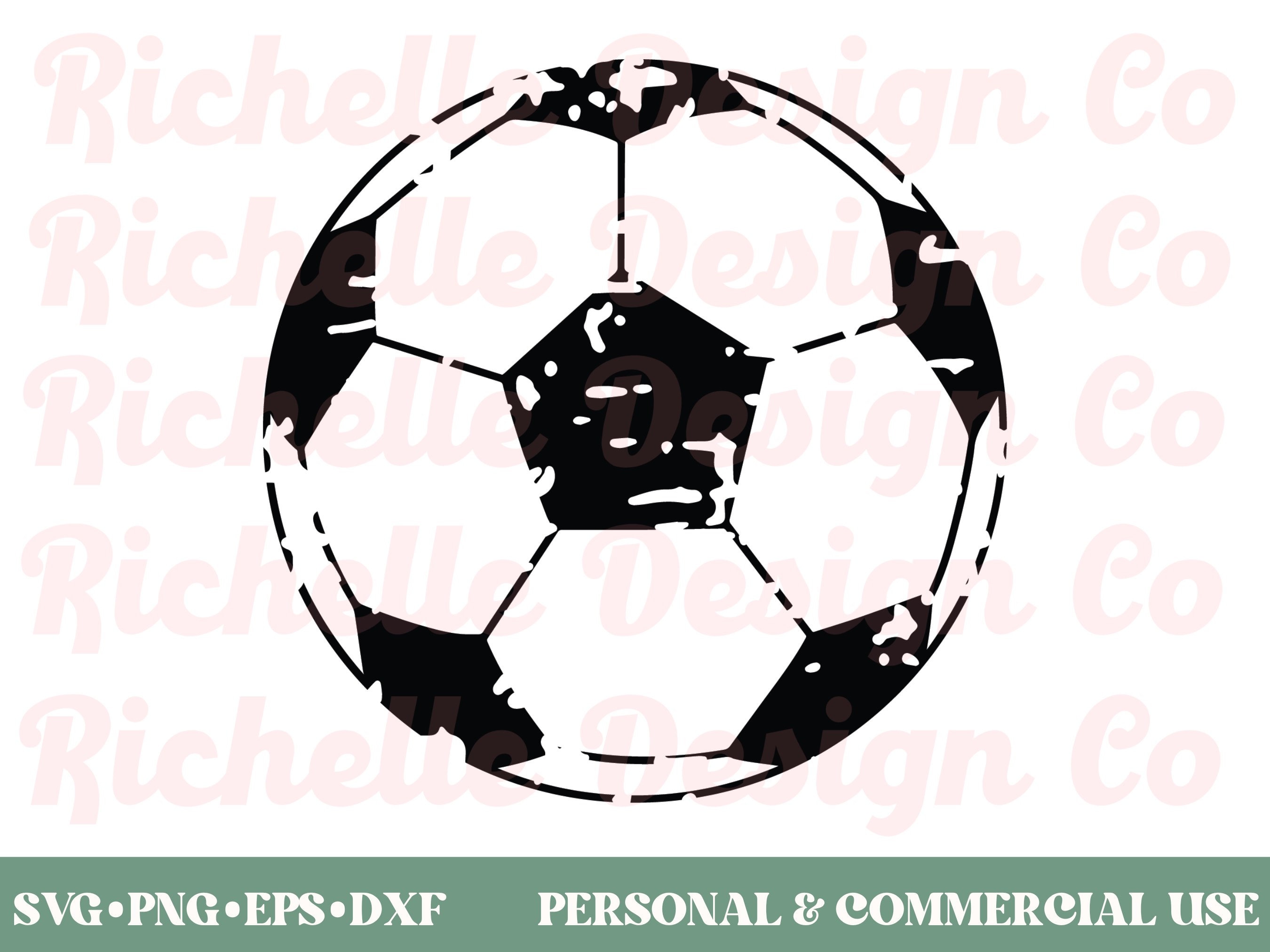 Grunge Soccer Ball Svg, Distressed Soccer Ball Svg, Soccer Team Svg ...