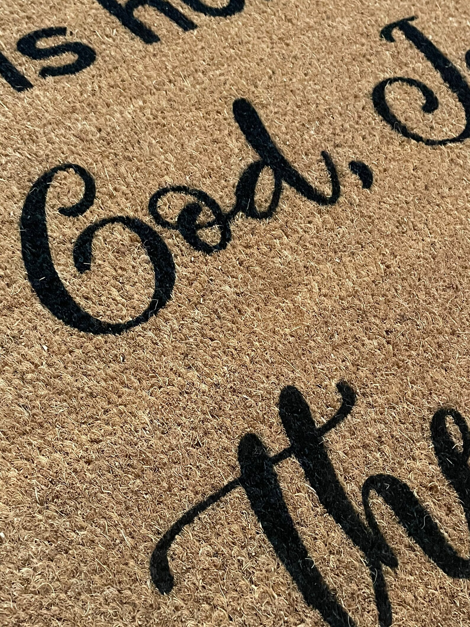 God Jesus and the Holy Spirit Doormat,christian Doormat,welcome Doormat ...