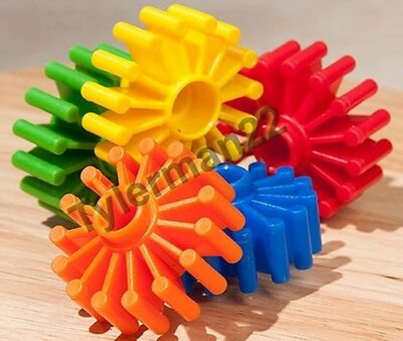 Bright Colorful Plastic Geared Wheels Bird Parrot Foot Toy - Etsy