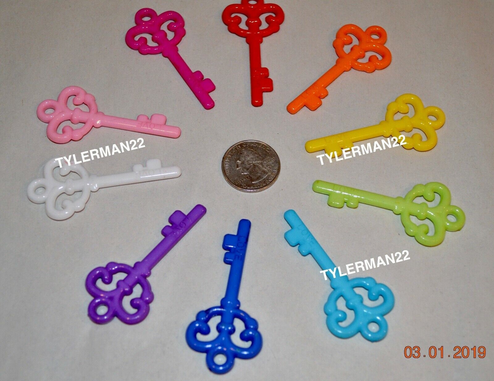Fun Colorful Acrylic Keys Bird Parrot Toy Part Crafts Scrapbooking 2 3/ ...