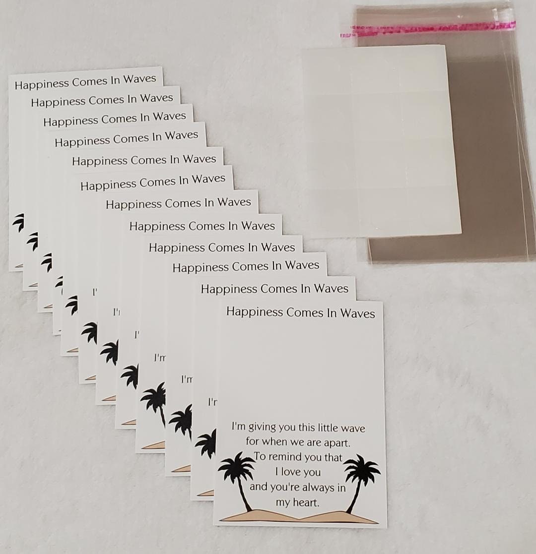 Complete Packaging Kit / Cards for 12 Pocket Hugs - Happiness Comes in ...