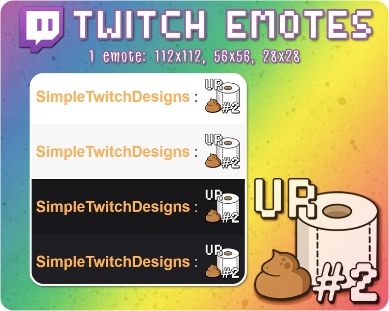 Poop Twitch Emotes Poop Channel Points Text Twitch Emotes | Etsy