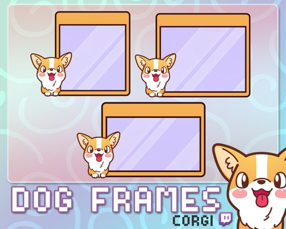 Corgi Dog Facecam Frames Twitch Streamer Designs Dog - Etsy UK