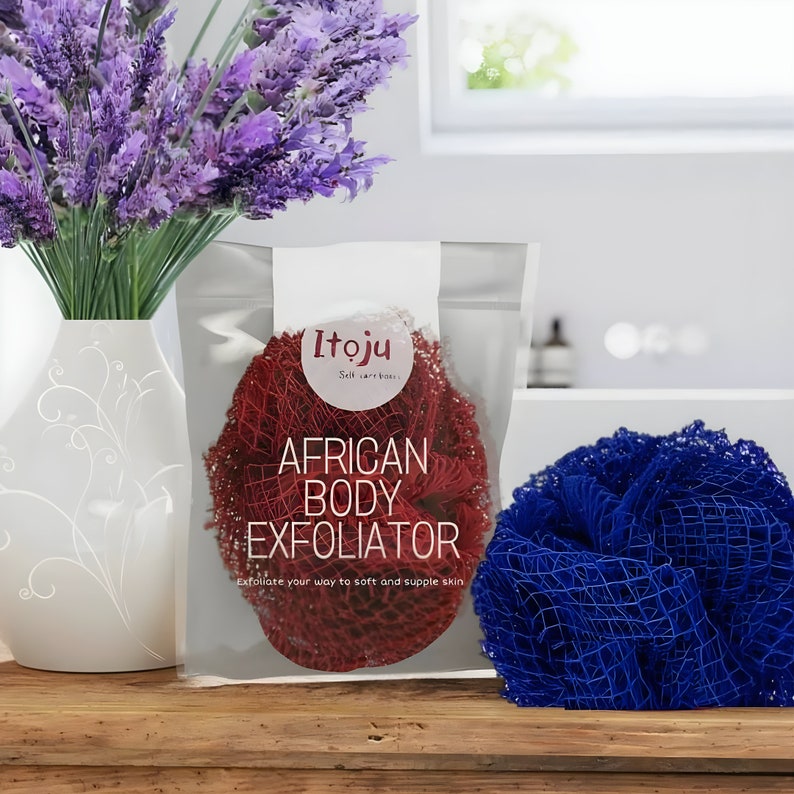 African Body Exfoliator Bath & Shower Net Sponge Sapo - Etsy