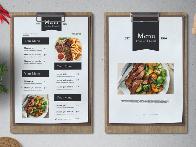 Custom Menu Design for Your Business, Restaurant, Cafe or Food Truck ...