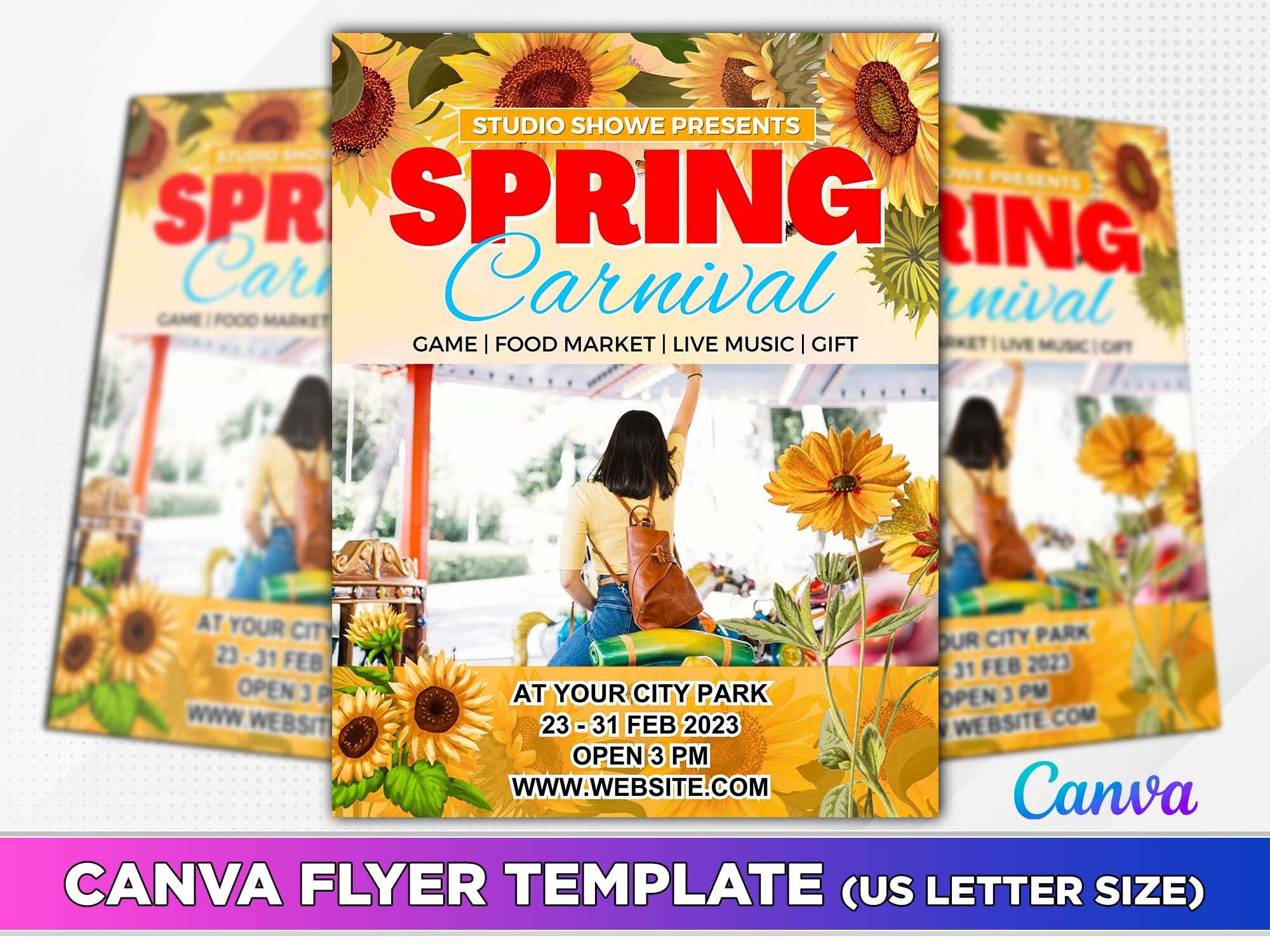Spring Carnival Flyer Template