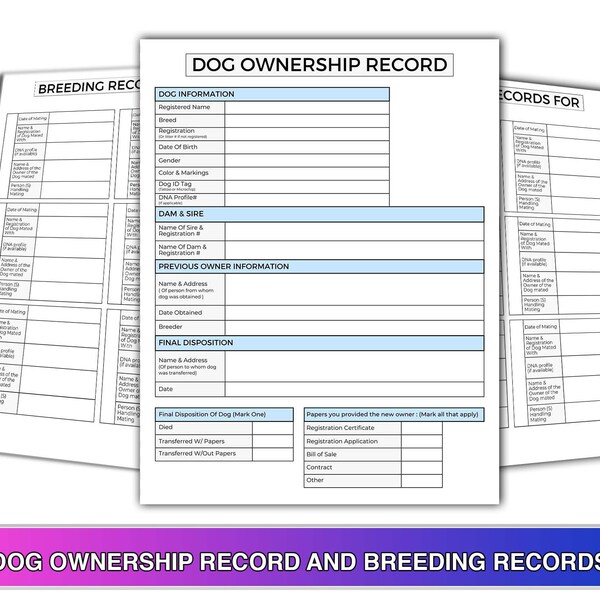 Breeding Template - Etsy