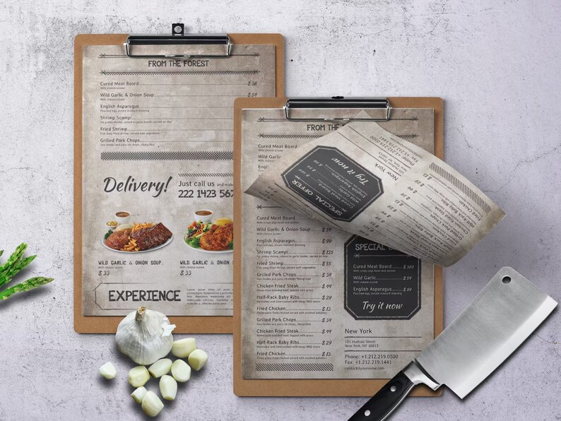 Custom Menu Design for Your Business, Restaurant, Cafe or Food Truck ...