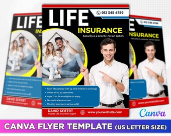 Insurance 03 Flyer Digital Download Template Flyer for Life Insurance ...