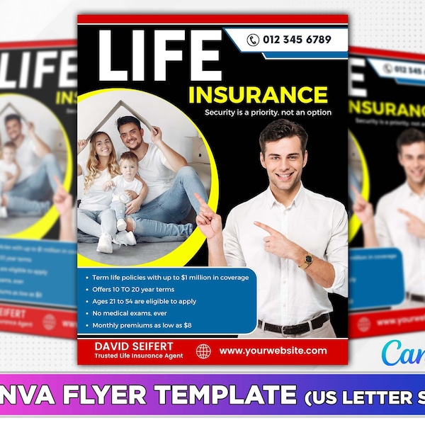 Life Insurance Flyer Template - Etsy
