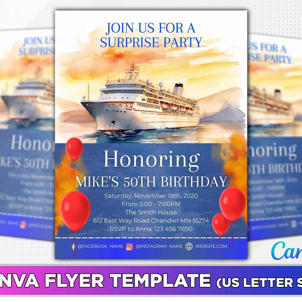 Family Cruise Invite - Etsy