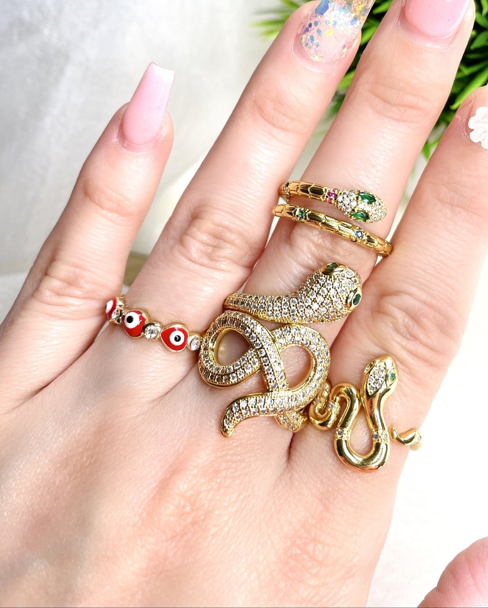 Snake Ring Gold Snake Adjustable Statement Ring Gold Snake | Etsy