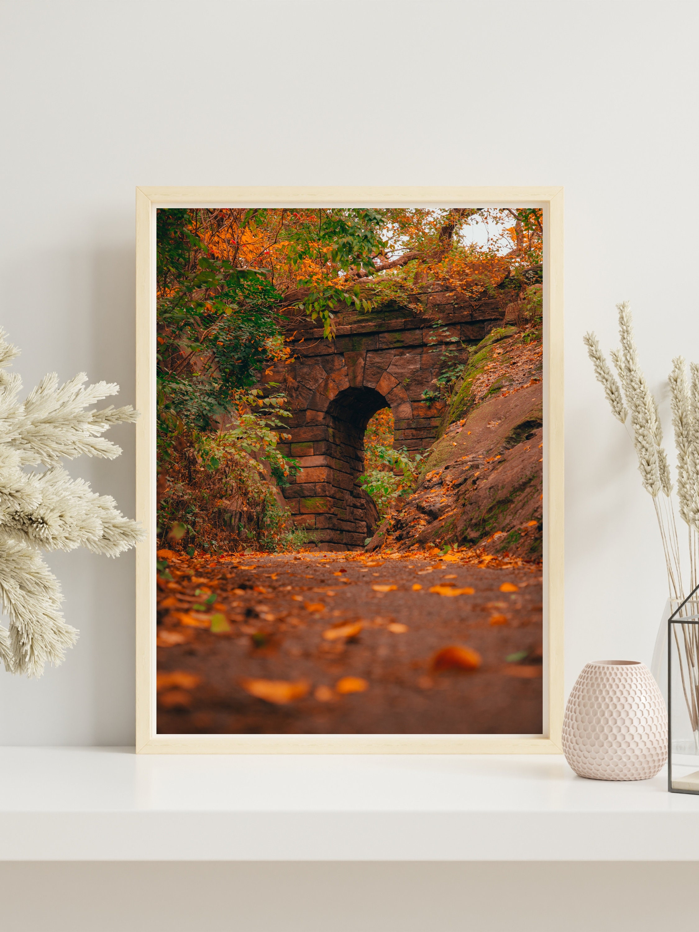 Autumn Forest Print, Seasonal Landscape Poster, Forest Photography ...