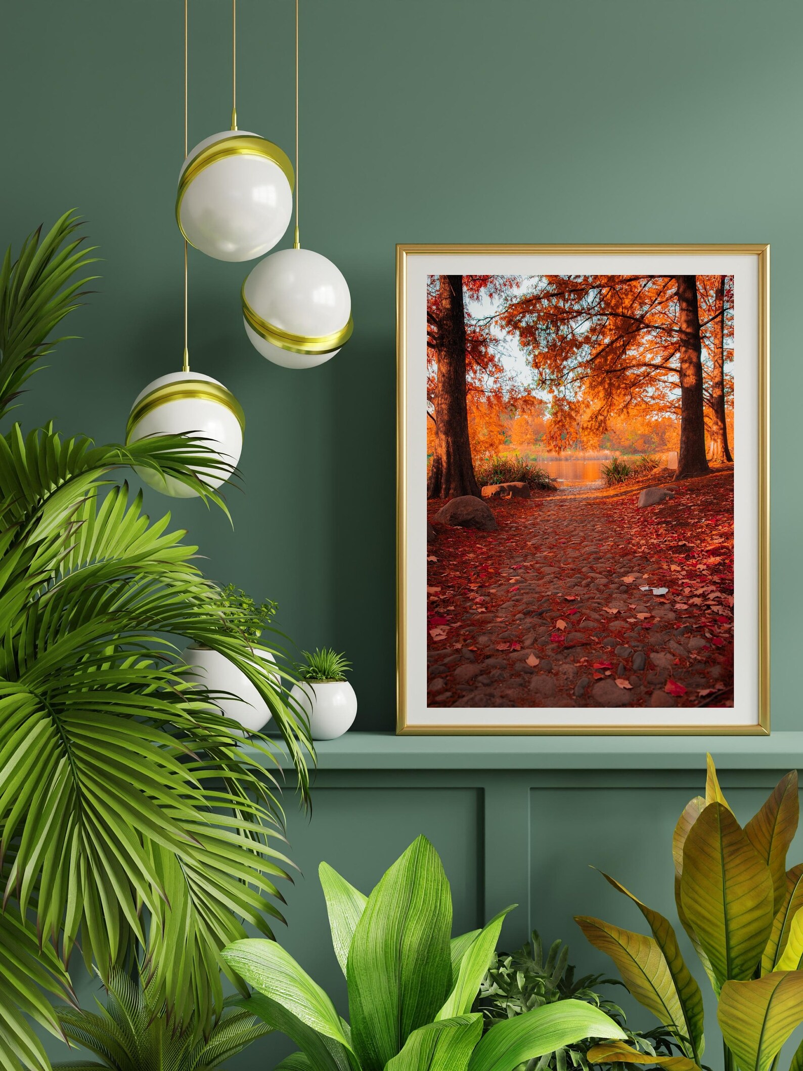 Autumn Forest Landscape, Fall Season Print, Fall Forest Wall Art ...
