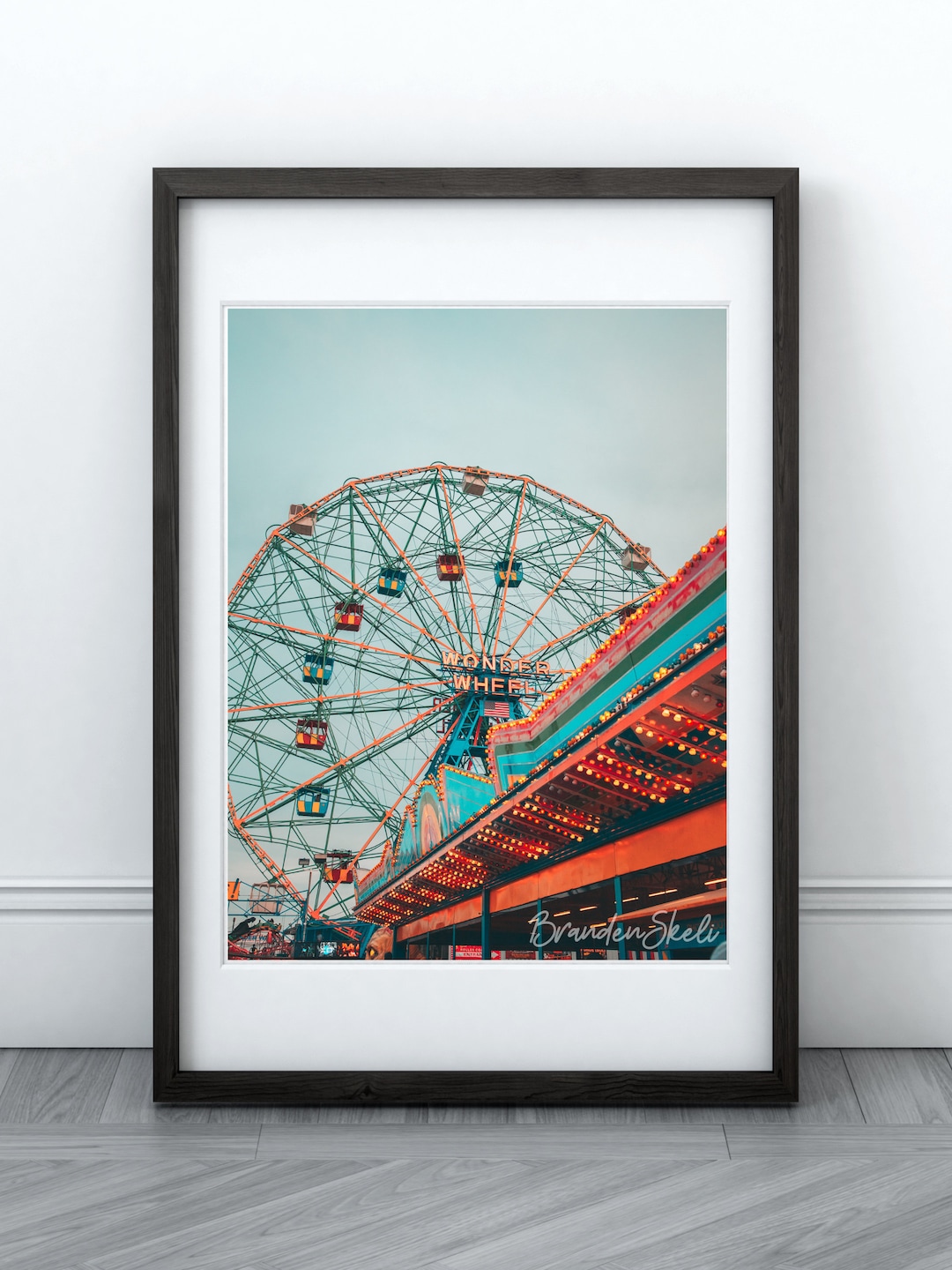 Theme Park Ferris Wheel Print Travel Print Summer Wall Decor - Etsy