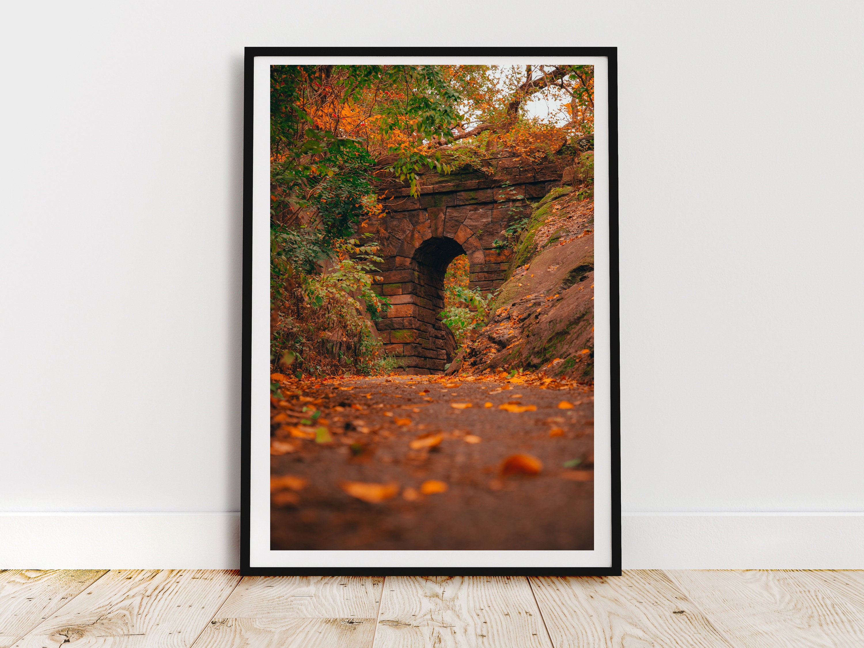Autumn Forest Print, Seasonal Landscape Poster, Forest Photography ...