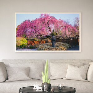 Japanese Pink Cherry Blossom Print, Sakura Flowers, Spring Nature Print ...