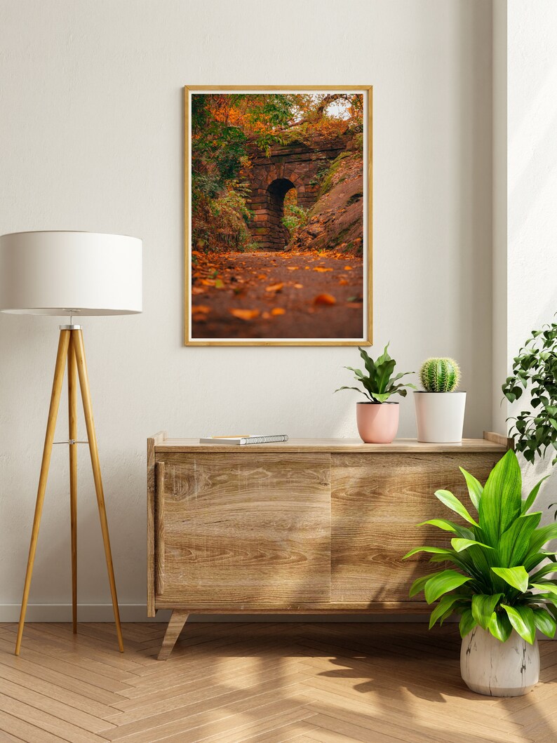 Autumn Forest Print, Seasonal Landscape Poster, Forest Photography ...