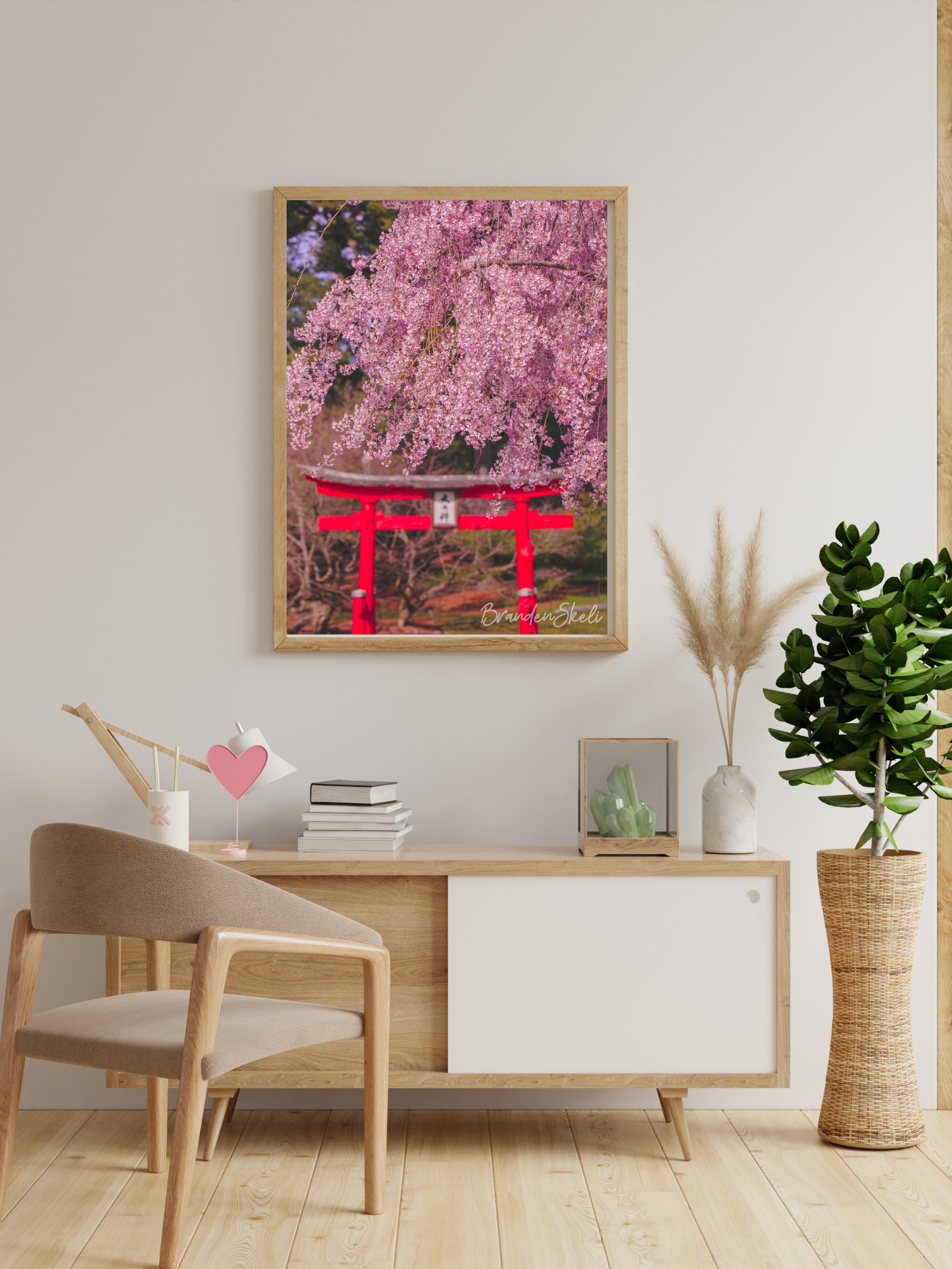 Pink Cherry Blossom Print, Sakura Flowers, Spring Flowers Photography ...