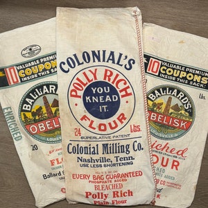 Antique Flour and Feed Sacks - Etsy