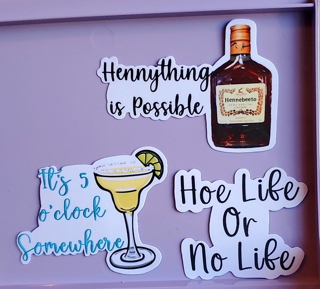 Alcohol Stickers / Margarita Sticker / Henny Sticker / - Etsy