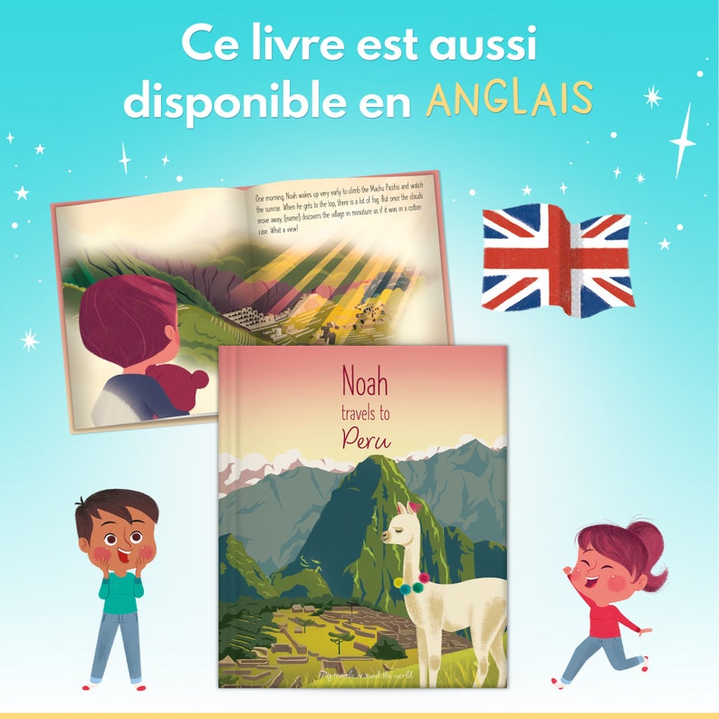 Children's Book Travel to Peru Hard Cover and Pages Personalized With ...
