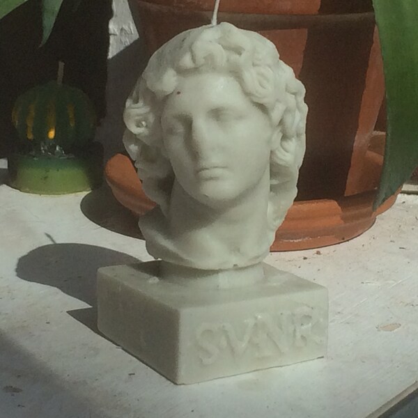 Greek Bust Candle - Etsy
