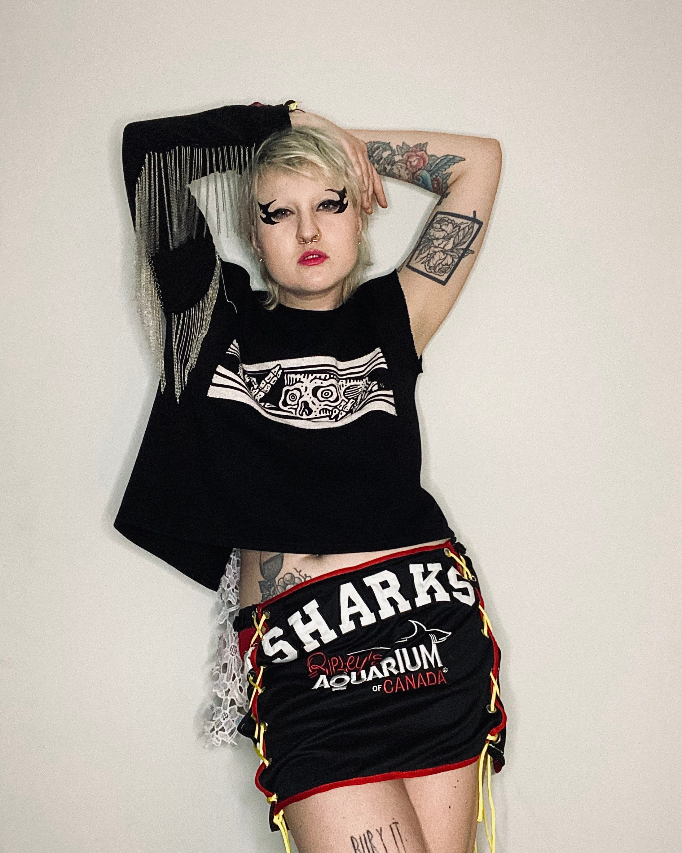 Reworked One Arm Top, One Sleeve Shirt, One Arm Sweater, One Shoulder ...