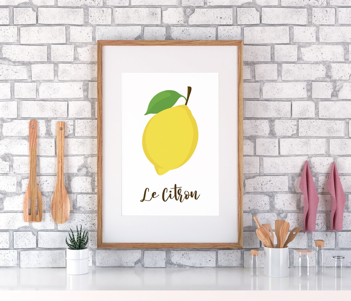 Printable Lemon Poster Lemon Print Lemon Poster Summer | Etsy