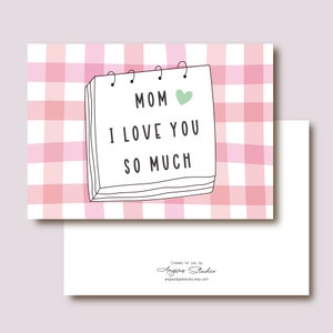 Printable Mother's Day Card with envelope Cute Mom's | Etsy