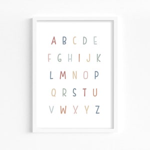 Set of 3 Posters Alphabet Shapes Numbers Kids Learning - Etsy