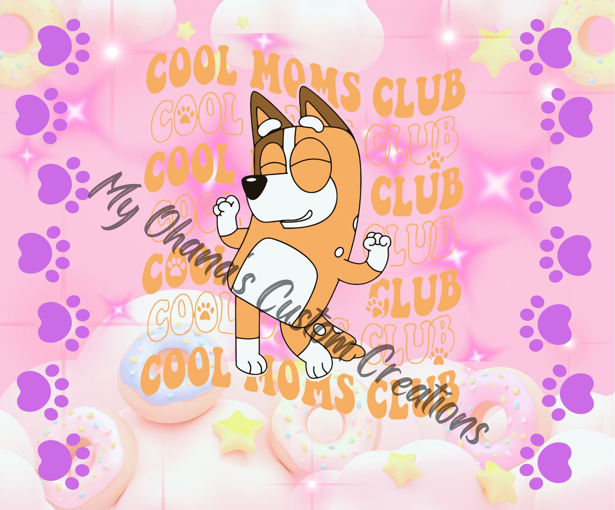 Bluey "chlli" PNG File for 20oz Skinny Tumblers - Etsy