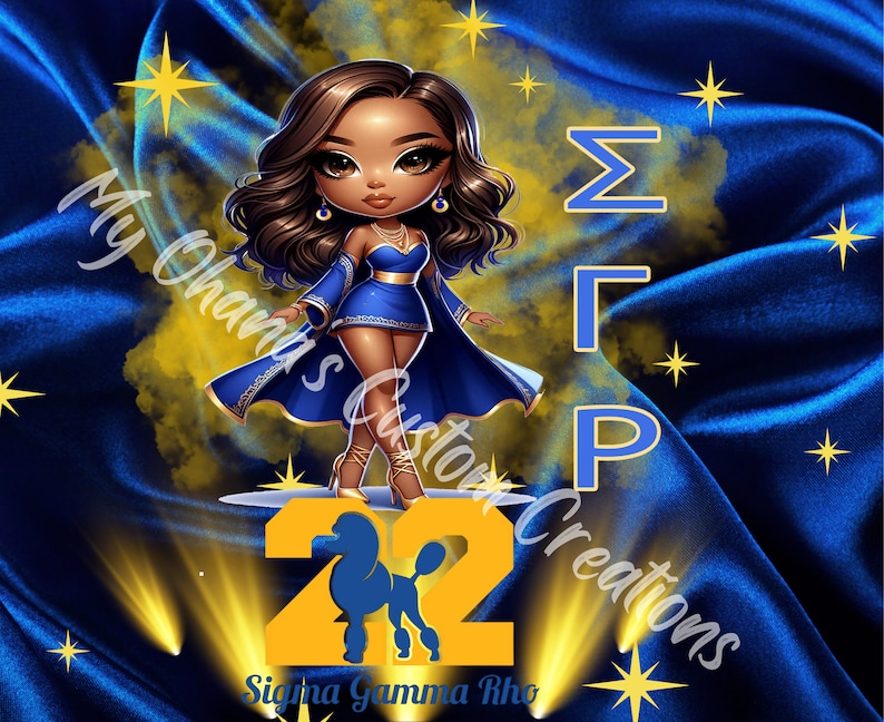 Sigma Gamma Rho PNG,PDF File for Sublimation for 20oz Skinny Tumblers ...