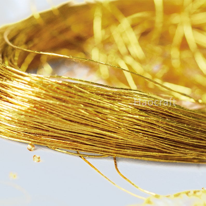 Gold Metallic Threads for Hand Embroidery/decorative Art/diy Dreamnet ...