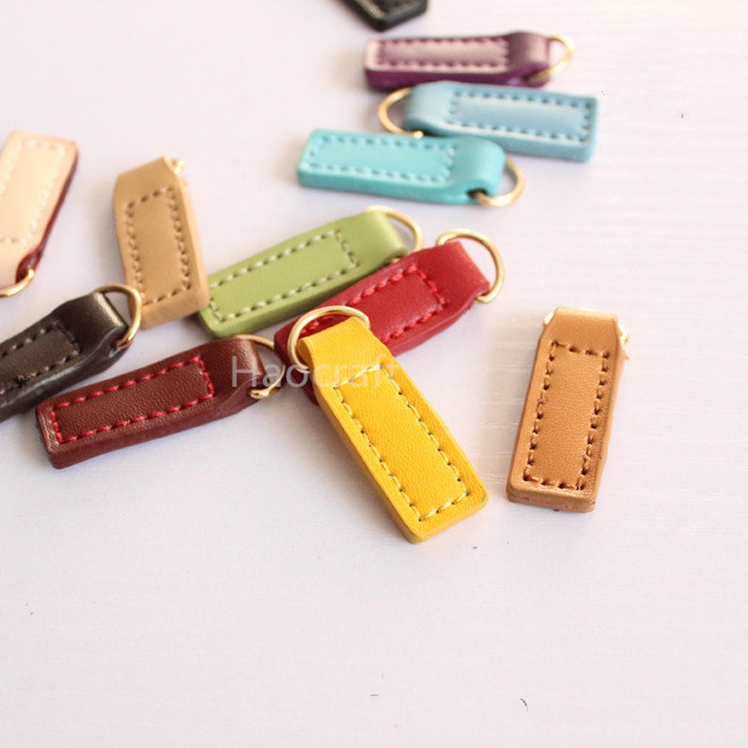 Genuine Leather Zip Puller, Zip Puller for Handbags/ Jacket/diy ...