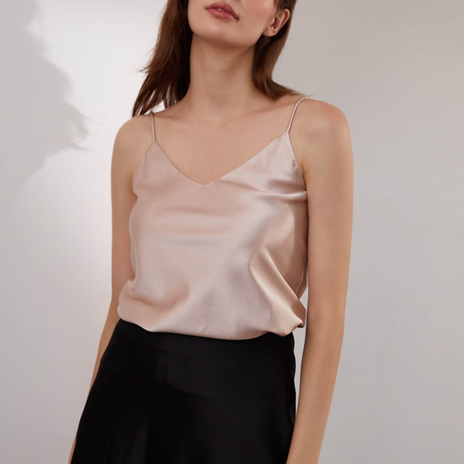 22momme Natural Silk Camisole Top Silk Slip Top Silk Etsy
