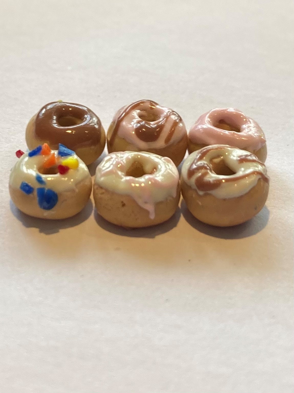 Miniature Donuts Assorted 6 pack - Etsy Nederland