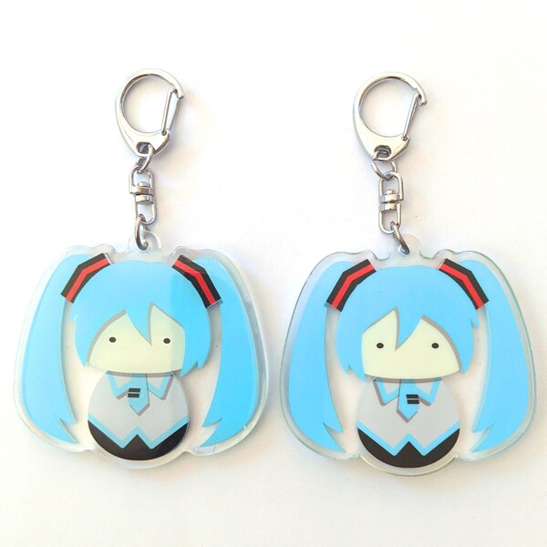 Hatsune Miku Key Chain - Etsy