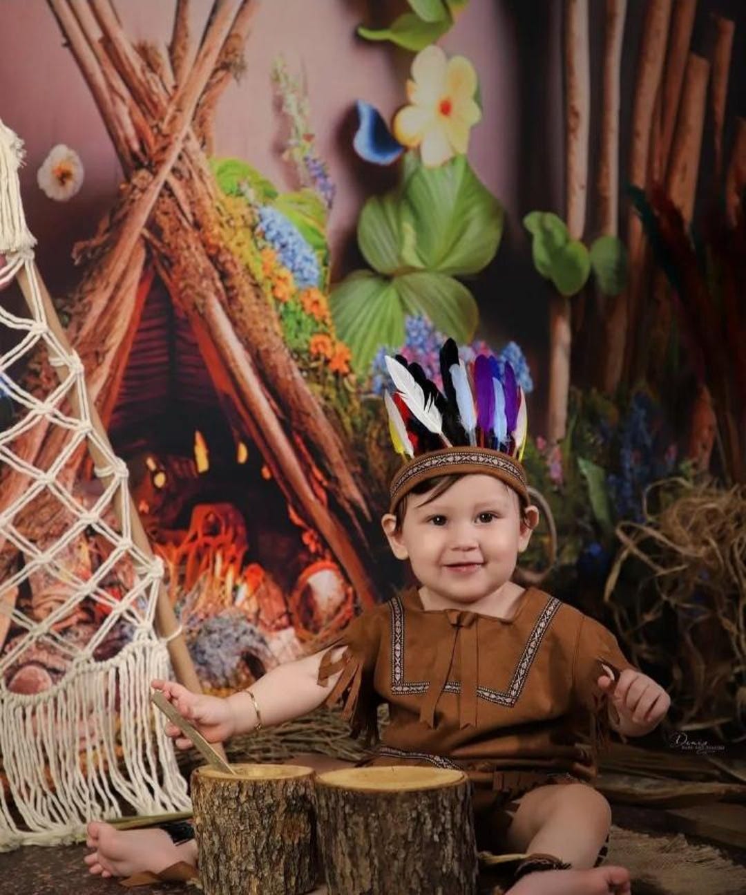 Personalized Baby Native American Inspired Suede Dress & Suit Outfit - Etsy