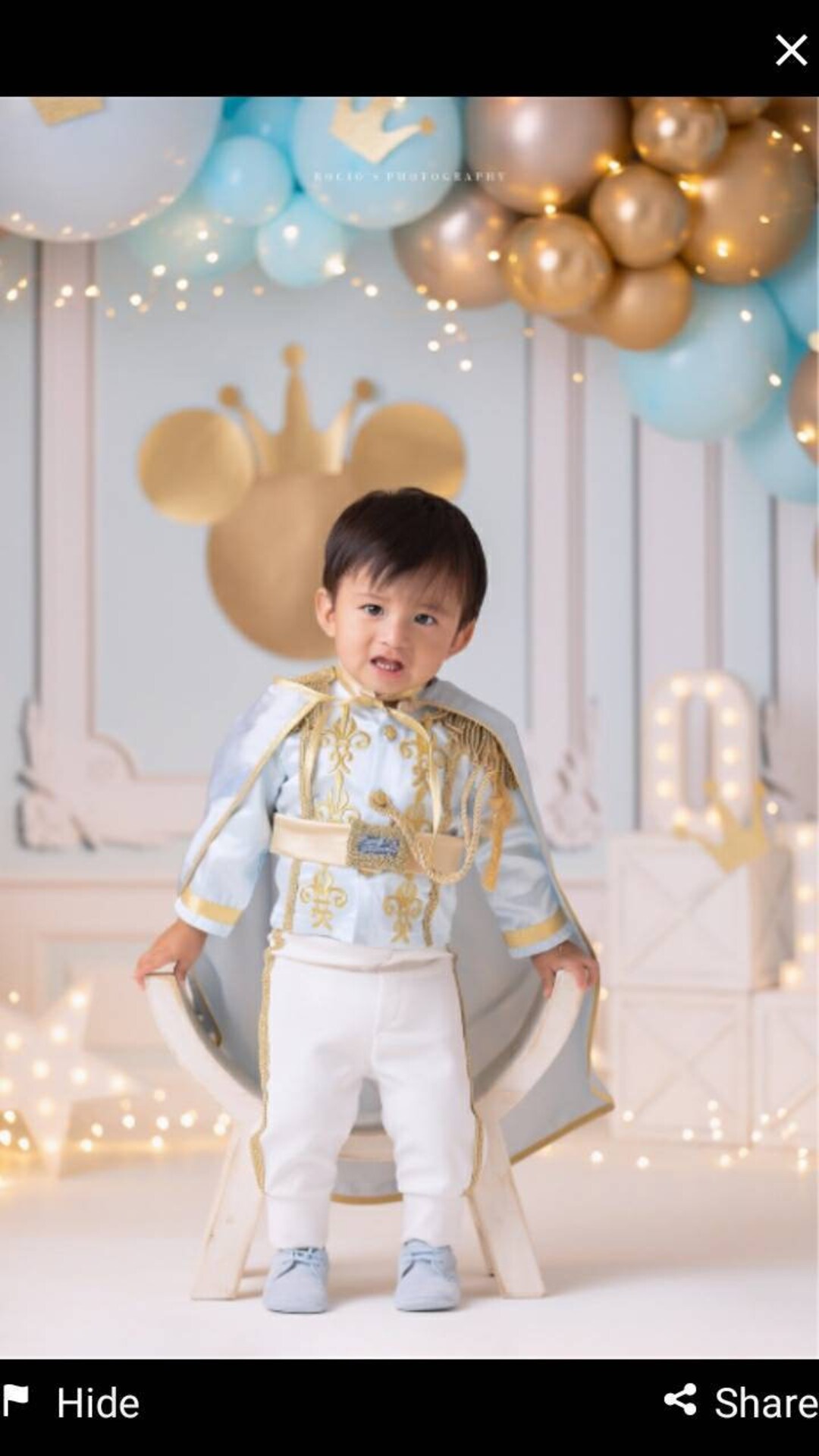 Royal Prince Costume Handmade First Birthday Outfit Baby Boy King Cake ...