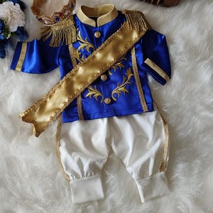 Blue White Prince Costume , Little Boys Costume , Birthday Costume ...