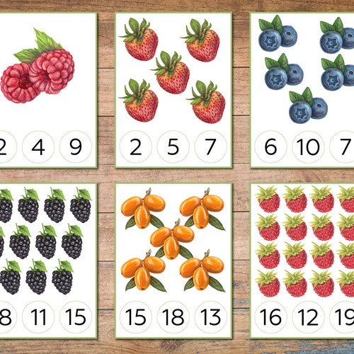 Winter Preschool Printable Count and Clip Cards. Christmas | Etsy