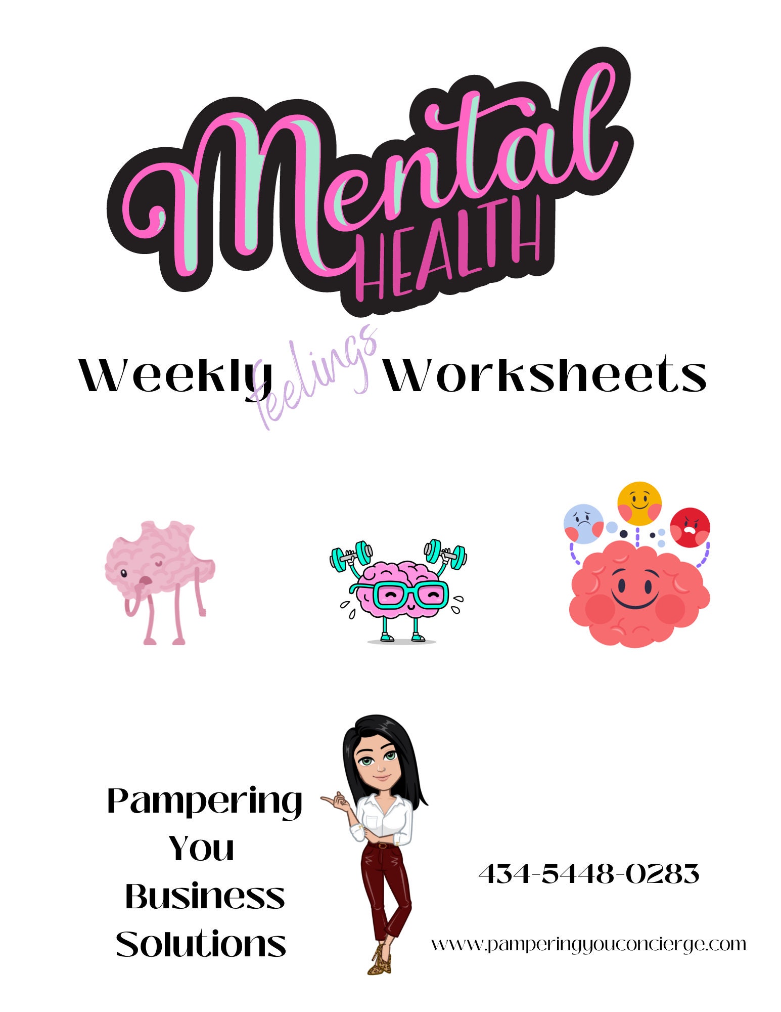 Mental Health Worksheets Etsy