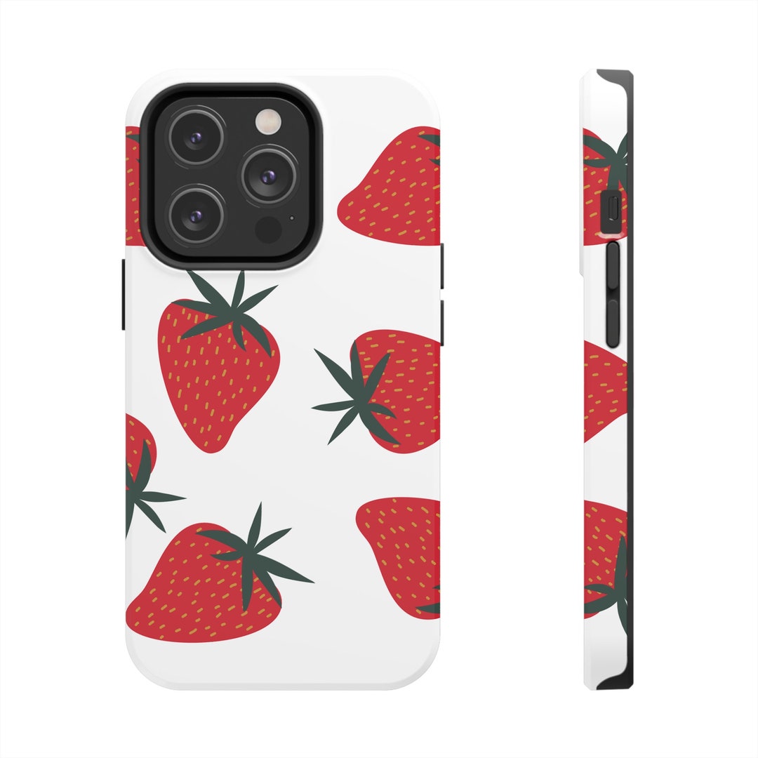 Strawberry Cottagecore Aesthetic Phone Case Preppy Boho Case - Etsy