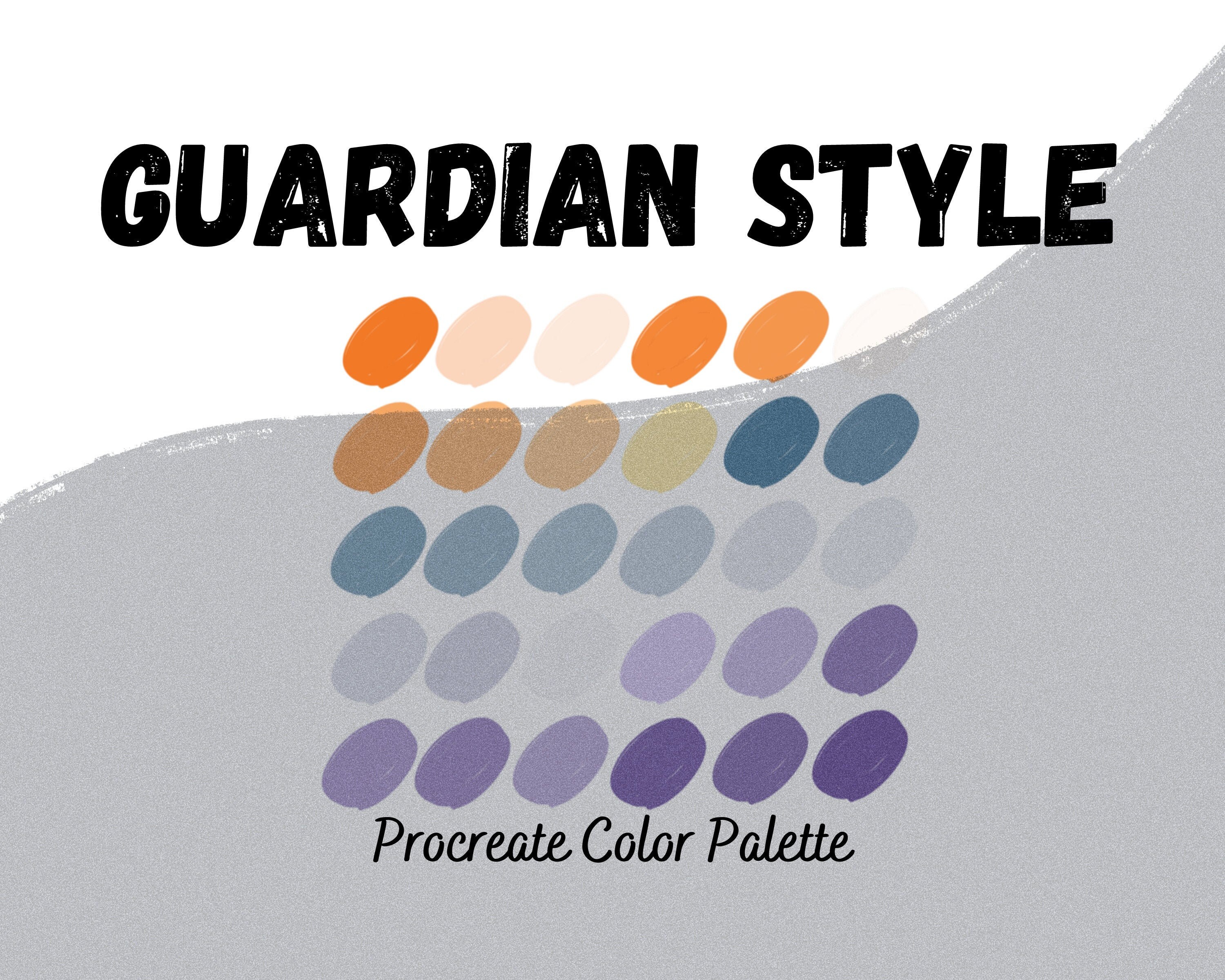 Guardian Style Color Palette Procreate Color Palette Color | Etsy