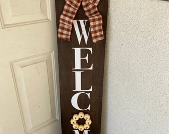 Rustic Fall Autumn Block Set FALL Rustic Welcome Sign Farmhouse Welcome ...