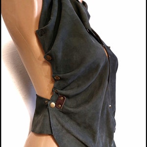 Leather Top,burning Man,guderian Top,festival Costume, Barbarian ...