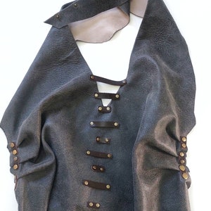 Leather Top,burning Man,guderian Top,festival Costume, Barbarian ...